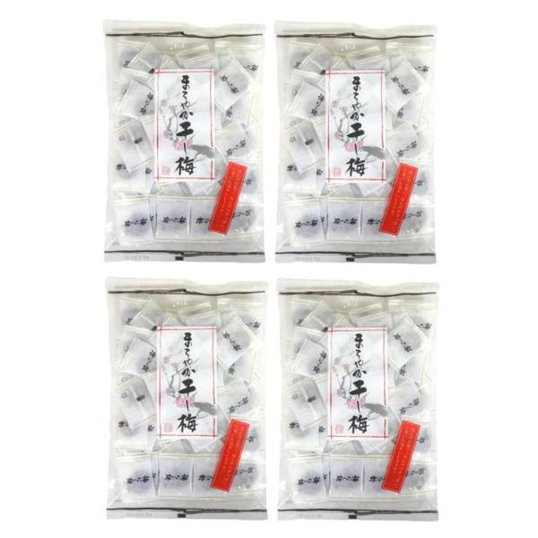 まろやか干し梅 ピロ大 160g  4袋セット 甘くて酸っぱい味が癖になります。種を抜いてありますのでそのまま食べられます。果肉が軟らかくまろやかな食感です。内容量 160g（個包装紙込）入数 4原産国 中国原材料 梅・食塩・砂糖・果糖ぶど...
