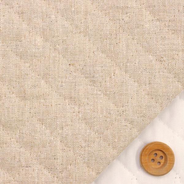 ★SALE★綿麻キャンバス地の全針キルティング【Q5045-A】生地巾：約107cm生地の厚み：厚手【全針キルティング生地】素材：綿80％　麻20％※30cm以上10cm単位です。※「数量3」で30cmとなります。商品は【ご指定の数量×10...