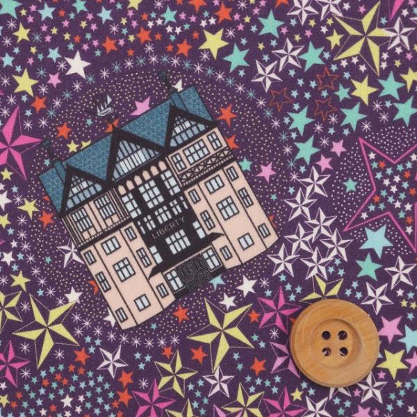 リバティ・ファブリックス タナローン『Adelajda Belle アデラジャ・ベル』パープル（36374310/C）生地幅：約108cm【リバティ・ファブリックス/国産タナローン】※素材：綿100％※【30cm以上10cm単位】での販売で...