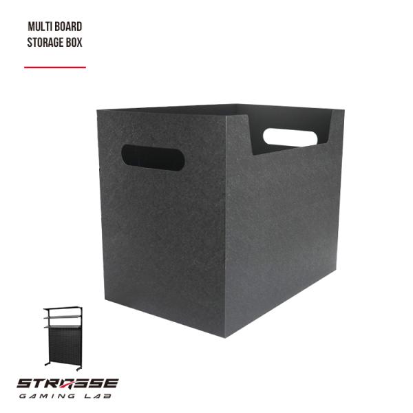 ・STRASSE GAMING LAB マルチボードのオプション、ストレージボックスです。・ゲーム機の空箱サイズの大きさの物の収納、衣類や小物などを隠す収納にも便利です。※こちらは折畳まれた状態でお送りさせていただきますので、ご自身で組み立...