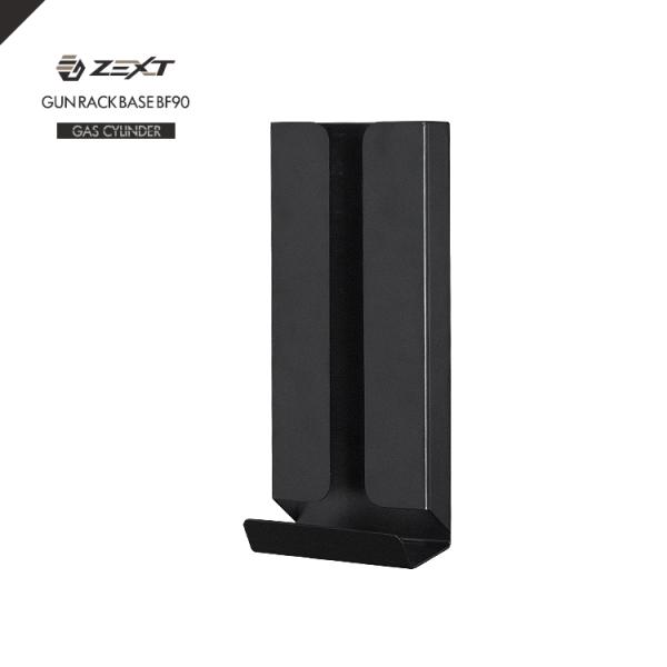 ・ZEXTガンラックベースBF90専用オプションパーツ、ガスボンベホルダーです。<br>・12gサイズのガスシリンダー、CO2ガスカートリッジを縦に重ねて保管でき、下から１つずつ取り出すことができます。本体サイズ：(約)90×4...