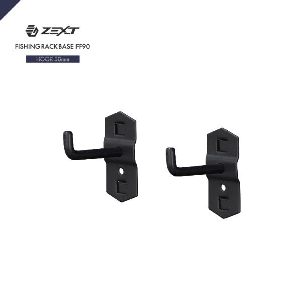 ・ZEXTフィッシングラックベースFF90専用オプションパーツ、フック小2本組です。本体サイズ：(約)25×55×60mm重さ：(約)30g(1本)釣り 釣具 収納 リール 展示 リールラック リールディスプレイ フィッシングラック アング...