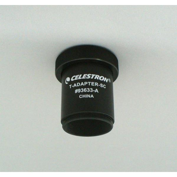 セレストロンのシュミットカセグレン鏡筒用のカメラアダプターです。鏡筒のビジュアルバックを取り外して接続します。一眼カメラボディと各種「Tリング」（別売）の併用により直焦点撮影が可能です。対応鏡筒：　セレストロンC5、C6、C8、C925、C...