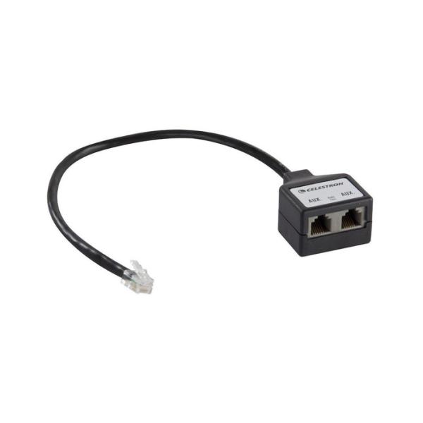 NexStar SEシリーズやSLTシリーズにてAUXポートを増設するためのアダプターです。AUXポートに接続する機器を2台同時に取付けて使用することができます。 アライメント作業を自動で設定するStar Sense AutoAlign、セ...