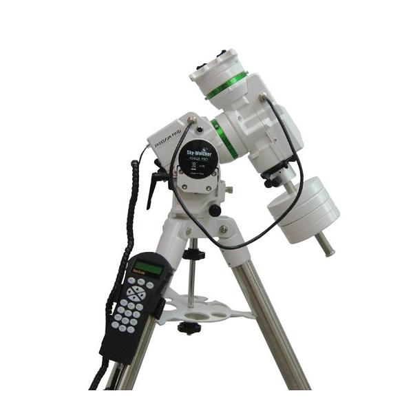 マウント重量7.7Kgと軽量の設計ながら、搭載可能重量15kgの自動導入赤道儀です。 経緯台としても利用できますので様々なニーズにお応えします。