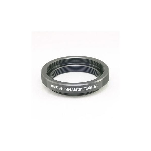 Tリングのメスネジから36.4mmのオスネジに変換するアダプターです。例えばビクセンのフリップミラーに使用するととても便利に使えます。
