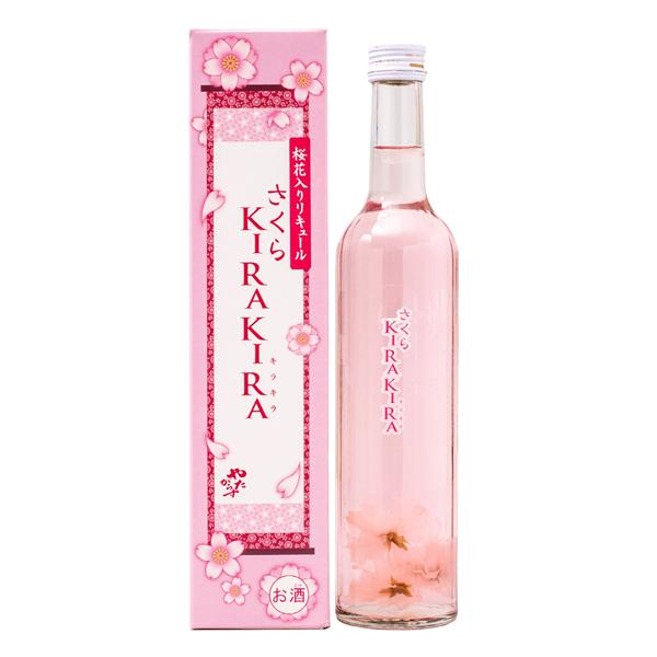 桜の花が３つ入った甘ずっぱいリキュール。瓶も万華鏡のようにキラ☆キラ☆商品名やたがらす さくらキラキラ 11度 500ml 化粧箱入り蔵元北岡本店（奈良県）名称リキュール原材料名醸造アルコール、糖類、桜花、クエン酸、野菜色素アルコール度数1...