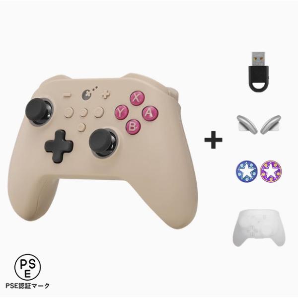 《5機種完全対応の汎用性》  ・ワンタッチ接続切替：Windows/Switch/Android/iOS/Steam Deck対応  ・Bluetooth 5.3＋2.4GHz無線：遅延1ms（有線同等）/最大10m通信距離  ・Switc...