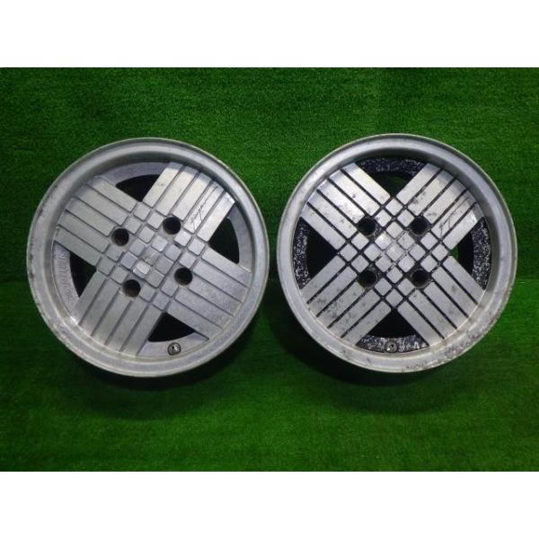 **** 商品説明を必ずご確認ください ****部品管理番号：202212158547210部品名：ホイール部品区分：リサイクル品認定型式：13インチ年式：年グレード：備考1：社外,アルミ,ポリッシュ,13×6J,4穴,2本,114.3,+...