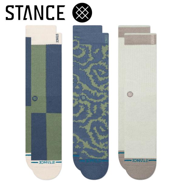 DESCRIPTION●3足セット●スタイル：クルー●素材：バターブレンド/インフィニットアイスランド産の海草とピマコットンをスタンス独自の比率でブレンドしたバターのように滑らかで柔らかな肌触りをもつオリジナル素材を採用。極上の柔らかさを実...
