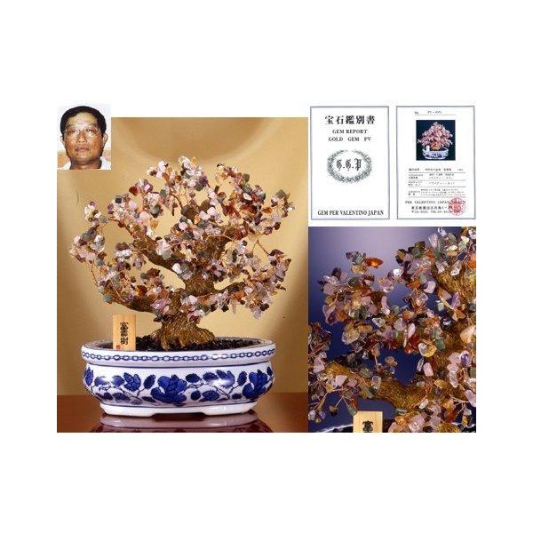 メーカーより直送のため、代引決済はご利用できません。★貴石の花々が幸運をもたらす、富と財産の象徴 【 富貴樹 】。＊色とりどりの美しい貴石の花を見事に咲かせた「富貴樹」は、花を咲かせることから開運招福、商売繁盛などの幸運を呼ぶと言われていま...