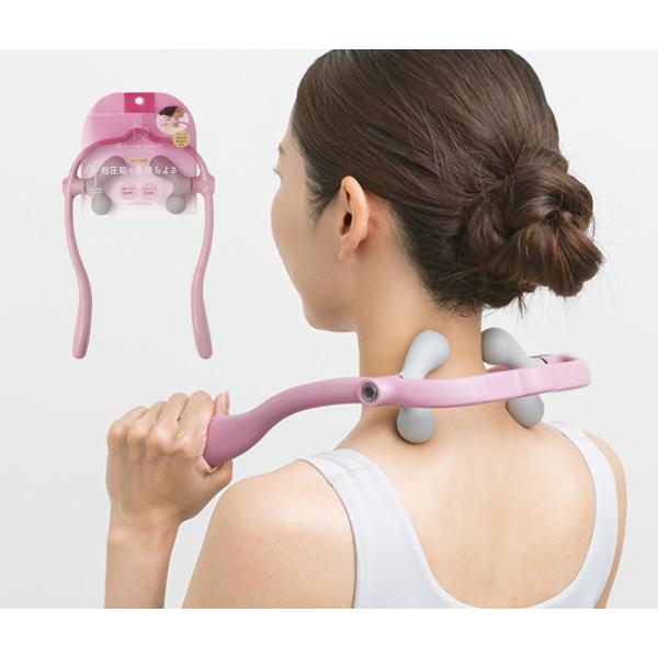 【商品名（JAN）】アイ―ナ ネックケアダブル（4947990100210）【商品サイズ（約）】W200×D40×H360mm【重さ】250g【材質】本体：ポリプロピレンモミ玉ヘッド：ポリカーボネート、TPE樹脂、遠赤外線発生鉱石バネ：ステ...