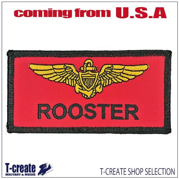 LT Bradley 'ROOSTER' Bradshaw 2" x 4" Embroidered Name Tag●サイズ：縦5ｘ横10ｃｍ●裏面はベルクロ仕様 ※ループ面（メス）は付属しません。映画「トップガン マーベリック」でお馴染み...