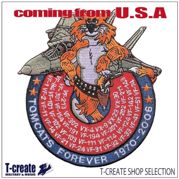ミリタリーワッペン F-14 トムキャット FOREVER VF 1970-2006 ミリタリーワッペン F-14 トムキャット FOREVER VF 1970-2006