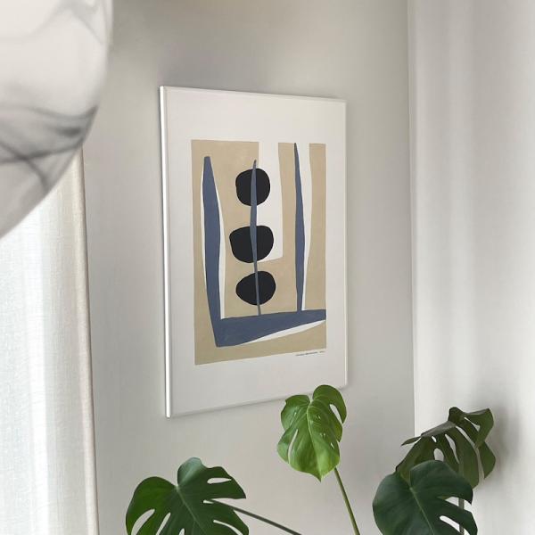 北欧デンマークの首都コペンハーゲンのアーティストLeise Dich Abrahamsen (ライゼ ディッチ アブラハムセン)とTel onlinteriorとのコラボレーションポスター。モダンでインパクトのある大型のポスターはお部屋の素...