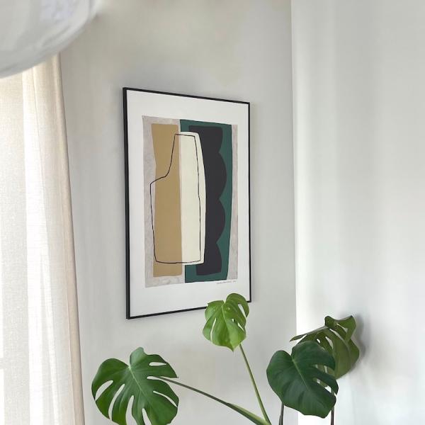 北欧デンマークの首都コペンハーゲンのアーティストLeise Dich Abrahamsen (ライゼ ディッチ アブラハムセン)とTel onlinteriorとのコラボレーションポスター。モダンでインパクトのある大型のポスターはお部屋の素...