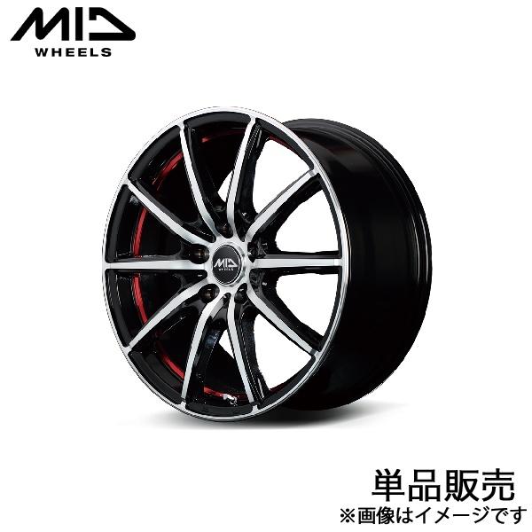 メーカー：MIDブランド：SX-2カラー：ブラックポリッシュ+アンダーカットレッドクリア本数：1本サイズ(inch)：15リム幅(inch)：4.5フランジ形状：Jボルト穴数：4P.C.D(mm)：100インセット(mm)：45ハブ高(mm...