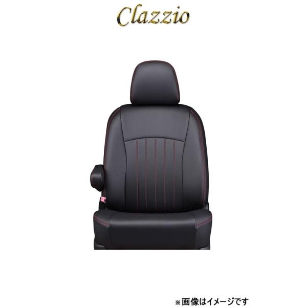 ●メーカー：Clazzio●商品：クラッツィオ ライン●カラー：ブラック×レッドステッチ●品番：ET-1151●ヘッドレスト総数：5●1列目肘掛：1●2列目肘掛：1●3列目肘掛：-●サイドエアバッグ：○●車両：トヨタ●車種：ハリアー ハイブ...