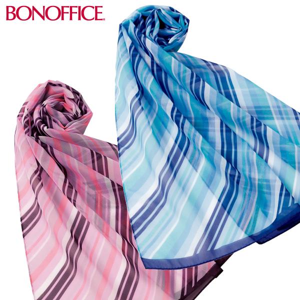 Scarf - スカーフシンプルなストライプ柄の清潔感溢れるスカーフ【MATERIAL】ポリエステル100％【COLOR】■6.ブルー■9.ピンク【SIZE】■F（フリーサイズ）巾28cm／長さ148cm