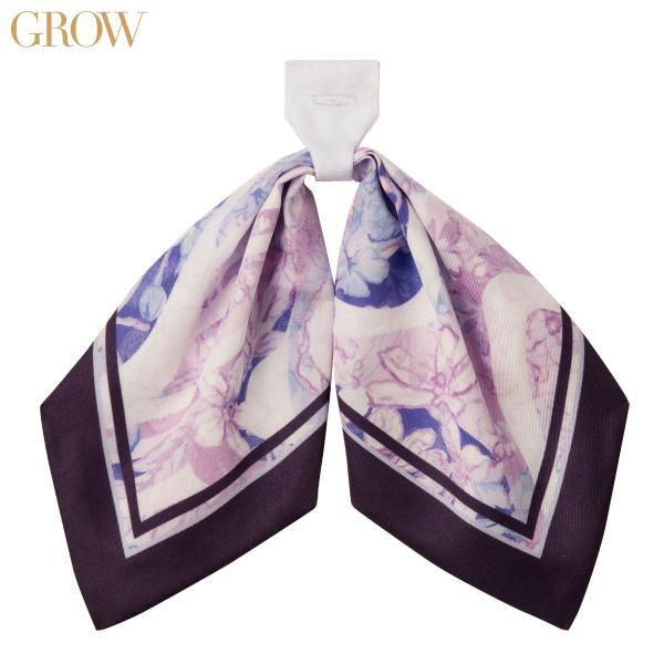 日比谷花壇コラボレーション・アクセサリー【MATERIAL】アブストラクトポリエステル100％■ジャケット・ブラウスのアクセサリー用ボタンに装着可能【COLOR】■J4.ラベンダー系【SIZE】■F（フリーサイズ）