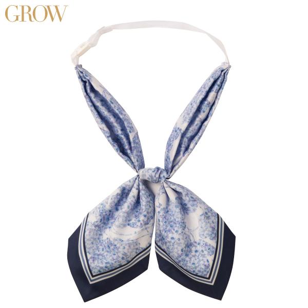 日比谷花壇コラボレーション・アクセサリー【★☆Point☆★】■着崩れしない！ブラウスのアクセサリー用ボタンを利用してループで固定、サイドに付けてもズレないリボン【MATERIAL】ヒーリングポリエステル100％■3WAY仕様■ジャケット・...