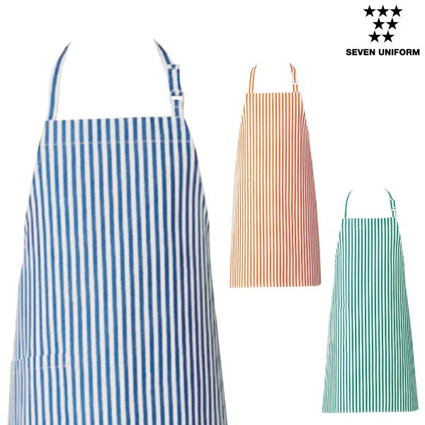 CT2500 エプロン（男女兼用）シンプルでコンパクトなストライプ胸当てエプロンです。【MATERIAL】■素材：先染めデニム■混率：ポリエステル65％・綿35％【仕様】■ポケット（1）■肩紐Dカン調節【特長】シンプルでコンパクトなストライ...