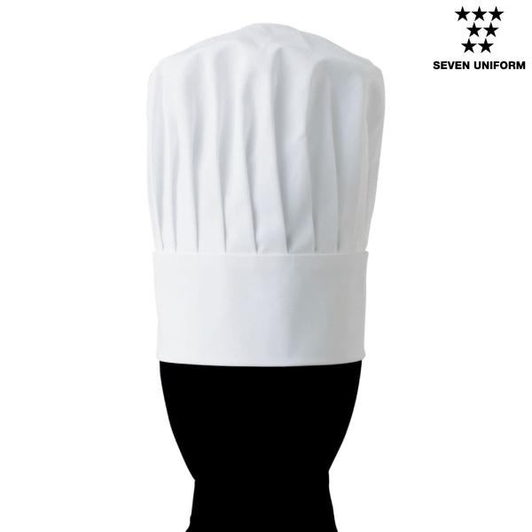 JW4649 コック帽（男女兼用）【MATERIAL】■素材：ツイル■混率：ポリエステル65％・綿35％【仕様】■共紐調節付【COLOR】■0.オフホワイト