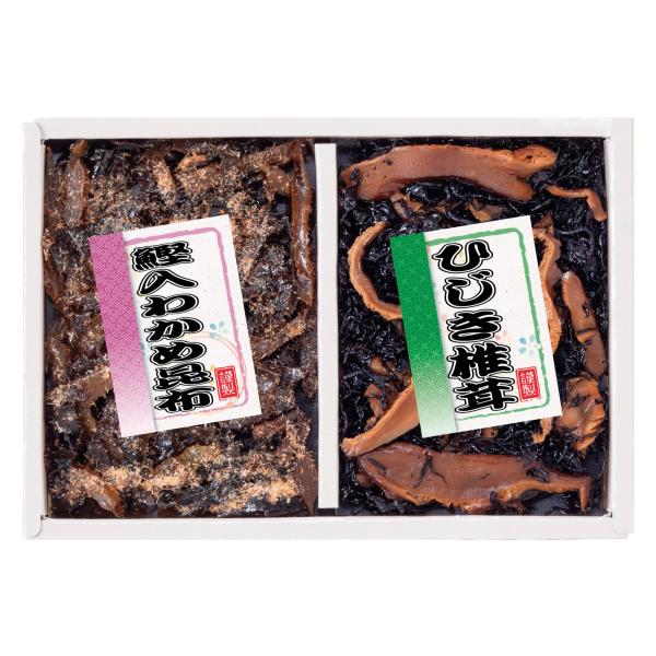 ■商品名：廣川昆布 御昆布 佃煮2品詰合せ (200-30) ■商品内容：●セット内容:ひじき椎茸40g・鰹入わかめ昆布40g各1 ●加工地:日本■賞味期限：300日■お届け日：メーカー・産地より直接お届けの商品のため、通常時7日営業日以内...