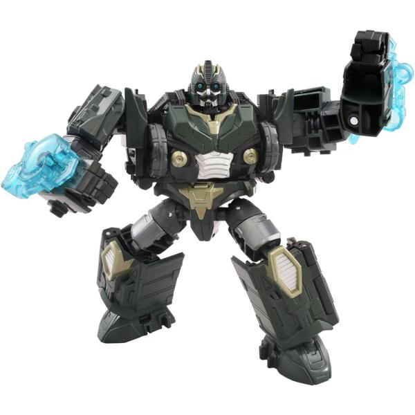 サイバトロン星で誕生した最初の13人と呼ばれるプライムのひとりでSF装甲車に変形します。彼の沈着冷静な眼差しを象徴するゴーグル形状のアーティファクトが付属し、分割して武器として使用が可能で、ビークルモードにも装着装備できます。