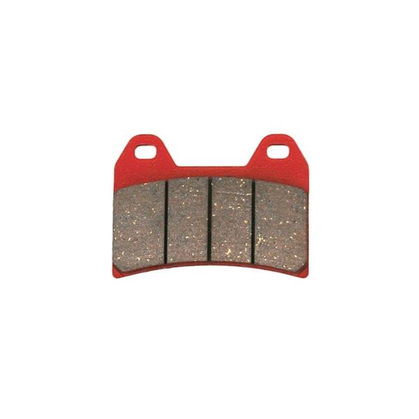 赤パッドは“効きかた”にこだわり、その時代、時代に合わせて進化し続けます。効きを求めるなら、シンタードメタル系のゴールデンパッドの方が優れています。しかし、ライダーが本当に求めているのは「減速するフィーリング」ではないでしょうか。必要なとき...