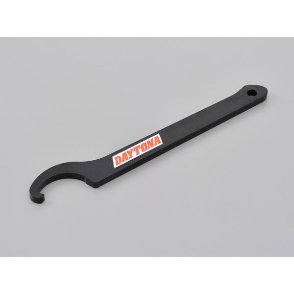 【商品説明】ステムナット専用工具のフックレンチ。オフロードからロード・ミニまで使用可能。鉄素材をレーザーカットすることによりナットの引っ掛かり精度を向上。●材質：スチール製●厚み：6mm●対応ナット径：36〜48mm【サイズ】厚み：6mm/...