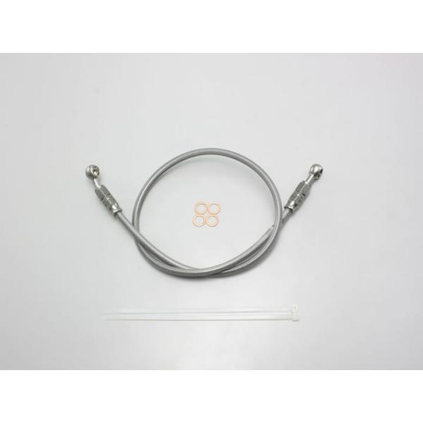 フィッティングとメッシュホースの接合部はスエージング式カシメＴＹＰＥ長さ９０cm　ABS車はホースジョイント（HB7F/HB7E）をご覧ください※ワイヤーオイルを定期的に注入してくださいCBR400F（83-87 NC17）：Ｆダブル左側、...