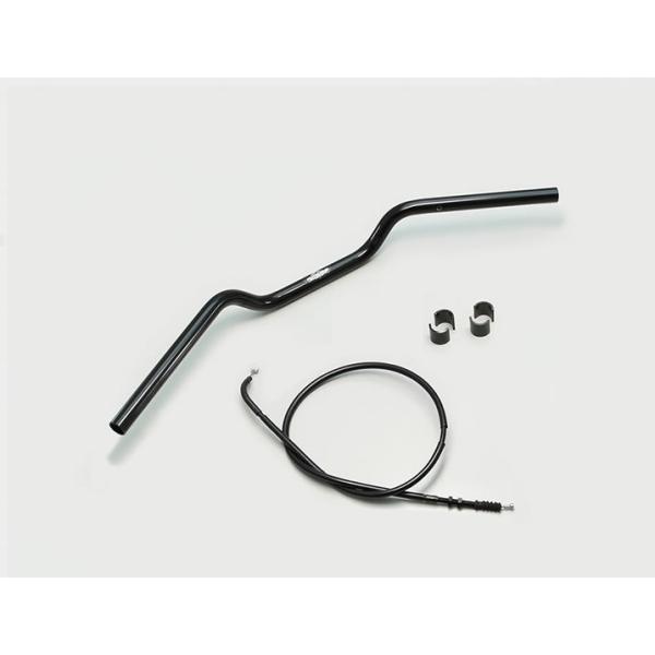 付属スペーサーリング、クラッチケーブルで取付可　スイッチ穴加工済みノーマル比 30mmアップ　30mmバックサイドキャップ(内径φ18mm)別途必要ブレースはSサイズが適合※ブレースはハンドル単品ではSSサイズですが※KITには、Sサイズが...