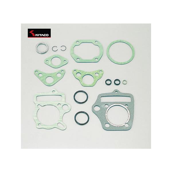 シリンダー、シリンダーヘッド部のリペアのパッキンSETです。補修用として工具箱に１SET入れておくと、急なトラブル発生時に大変便利です。ノーマル排気量からkitako製ボアアップKITの各排気量ごとに取りそろえています。●下記のkitaco...