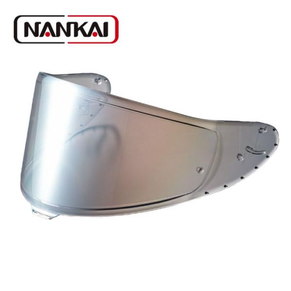 ■品番：:PMS-520■カラー：クリアーベース/ミラーシルバー■対応モデル：SHOEI ヘルメット/Z-8/ X-Fifteen「プレミアム」正にその名に相応しい最高品質をお届けします。NANKAI Premium Mirror Shie...