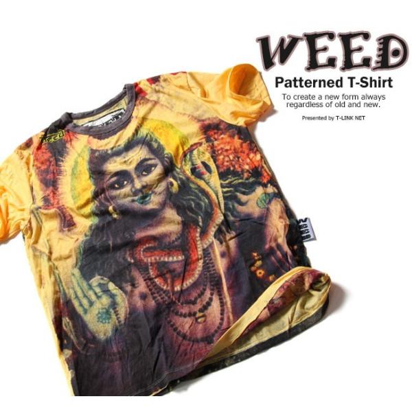 【ITEMIMFORMATION】WEEDのシワ加工和柄Tシャツ！和柄のデザインとクシャッとしたシワ加工との相性が抜群です。■Mサイズ肩幅:約46cm 身幅:約52cm 袖丈:約21cm 着丈:約65cm■素材コットン100％■原産国THA...