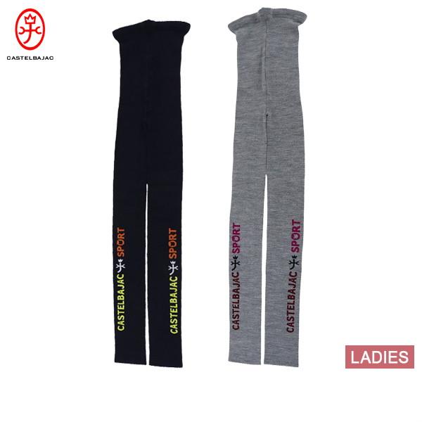 T-on ティーオン カステルバジャックスポーツ レディース レギンス ゴルフカステルバジャックスポーツ CASTELBAJAC SPORTレギンス ニットレギンス ウール混 ロゴジャガード 配色ロゴライン ゴルフ表記サイズF(40)実寸サ...