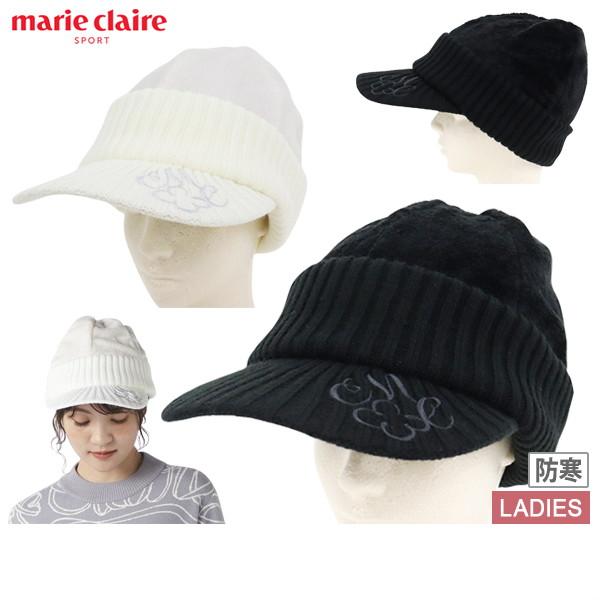 T-on ティーオン マリクレール マリ・クレール スポール marie claire sport レディースサイズF(F) メーカー対応頭囲55.5cm つば7cm素材本体 ポリエステル100％ ニット部分 アクリル100％説明キャップ ...
