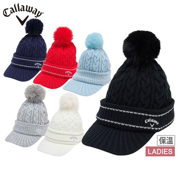 T-on ティーオンキャロウェイ アパレル キャロウェイ ゴルフ Callaway APPAREL レディースサイズF(FR) メーカー対応頭囲 幅23cm つば7cm 高さ21cm素材アクリル100％説明例年人気のあるツバ付きニットキャッ...