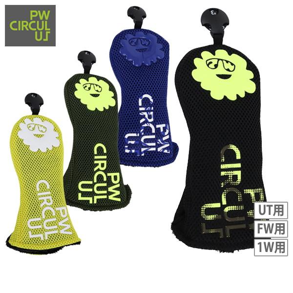 T-on ティーオンメンズ レディースピーダブリュサーキュラスヘッドカバー メッシュ素材 ドライバー用 460CC対応 1W フェアウェイウッド用 FW ユーティリティ用 UT 内側ボア素材 モクモク君シリコンワッペン ゴルフ  表記サイズ...