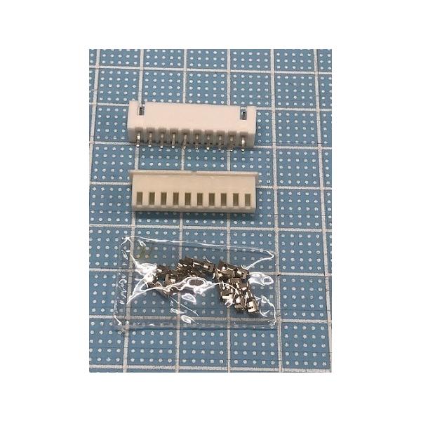 １０Ｐポスト（ストレート型）とハウジング、専用ピンがセットになっているので便利！１袋に１個分入っています。ＨX25002シリーズ 10P定格電流：AC/DC 3A (AWG＃28〜#22使用時) 定格電圧：AC/DC 250V ピッチ：2....