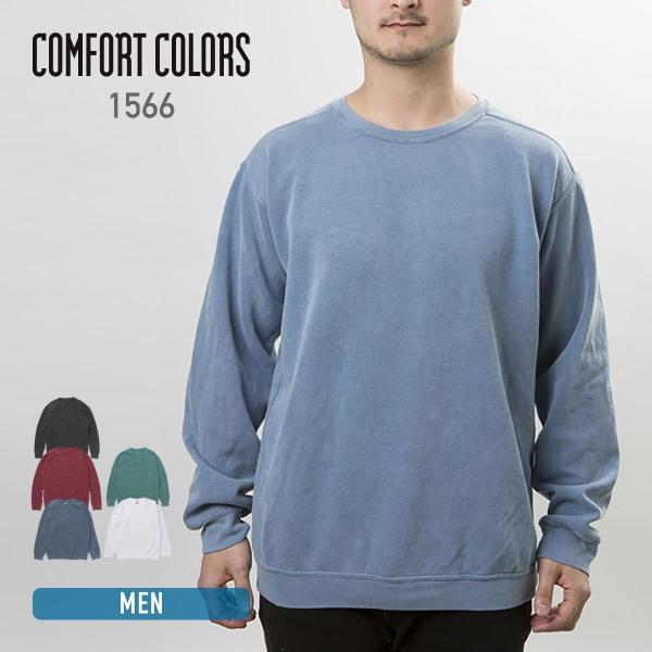 商品名：Garment Dyed Crewneck Sweatshirt素材：綿80%/ポリエステル20%・サイドシーム・裏起毛・ツイルラベル・バックパッチ仕様・ピグメント染め（顔料染め）・ホワイトのみダイレクト・リアクティブ染め（直接反応...