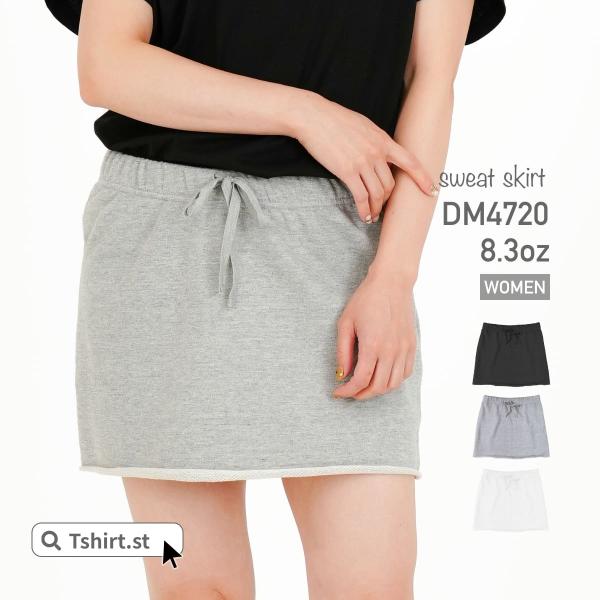 商品名：スウェットスカート素材：綿100％オンス：8.3oz20s×10sミニ裏毛裾は切りっぱなしです。 【サイズ】M：総丈:35cm / ウエスト:70cmL：総丈:38cm / ウエスト:74cm 爆買