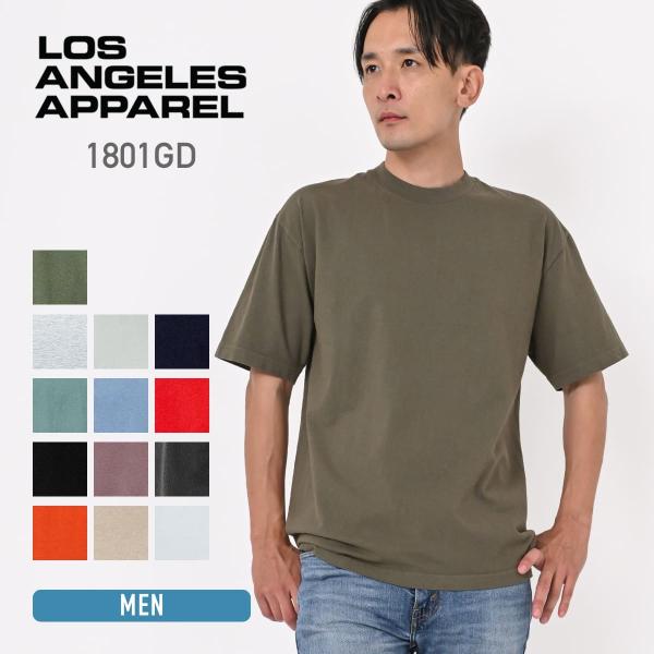 商品名：los angeles apparel S/S Grmnt Dye Crew Neck 6.5oz素材：綿 100%生産国：アメリカオンス：6.5oz肌になじむ柔らかな着心地を実現肉厚で耐久性と吸水性に優れ、ガーメントダイ加工により...