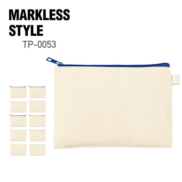 【※返品交換について※】こちらの商品は返品交換不可となっております。ご注意下さい。商品名：カラーファスナーキャンバスフラットポーチ（S）素材：コットン本体サイズ：W190×H130（mm）シルク・パッド印刷範囲：W130×H70（mm）熱転...