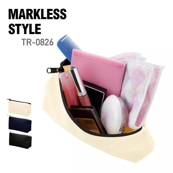 【※返品交換について※】こちらの商品は返品交換不可となっております。ご注意下さい。tr0826 キャンバスベーシックポーチ底マチのあるユニセックスなデザインのキャンバス生地ポーチです。化粧道具やステーショナリー、かさばる小物をまとめて収納で...