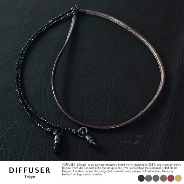 サイズ:・コード全長：72cm・コード幅：0.3cmカラー:ブラック、カーキ、ダークグレー、ブロンズ、ダークレッド、ゴールド素材:レザー（日本産）、ブラックスピネル産地:日本備考:■使用上の注意点※湿った状態で衣類などにこすると色移りを起こ...