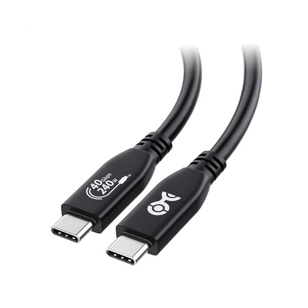 【USB-IF認証取得】USB4ケーブルはUSB-IF認証取得済で、最新のUSB4規格に準拠し、最大40Gbpsの帯域幅、8Kビデオ、240W PD充電に対応しています。【USB4は速度と帯域幅が大幅アップ】USB4 USB4ケーブルは互換...