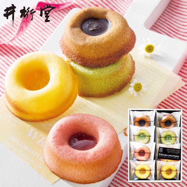 ●商品内容　ガトープルポ×8（カフェモカ、抹茶、いちご、レモン×各2）●パッケージサイズ：260×185×50（50サイズ） ●賞味期限：製造後150日  内祝い 快気祝い 出産内祝い ギフト お返し お中元 お歳暮 結婚祝い 人気 香典返...