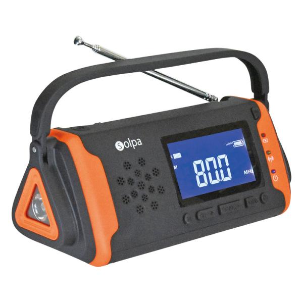 ●商品サイズ・容量 20.2×9×8cm ●材質 ABS樹脂、PC、PVC ●USBケーブル、ストラップ(フック付)付(本体に装着済) ●電源:内蔵リチウムイオン充電池4000mAh、単4乾電池3本使用(別売) ●定格出力:5.1V/700...